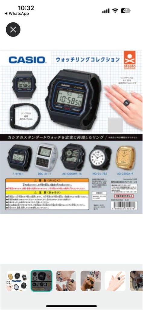 Casio Miniature Ring Watch Womens Fashion Watches And Accessories Watches On Carousell