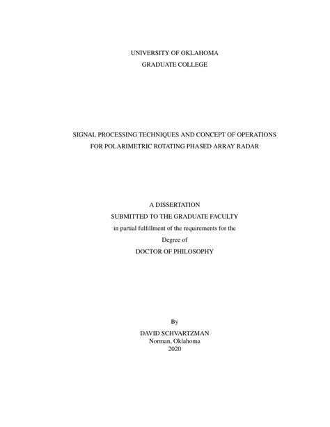 Pdf Signal Processing Techniques And Concept Of Operations For