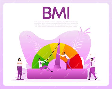 Premium Vector Indicator Bmi Body Mass Index And Fitness Exercise Vector Illustration