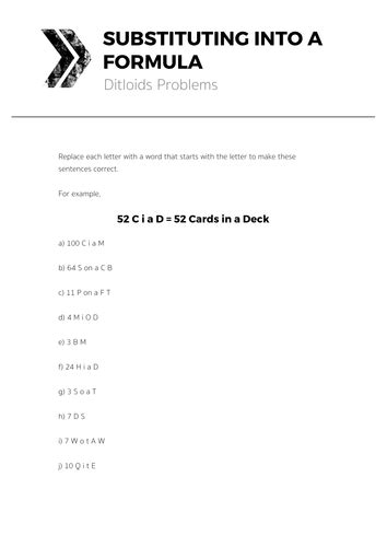 Expressions And Substitution Into Formulae Complete Unit Of Work
