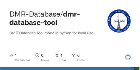 GitHub DMR Database Dmr Database Tool DMR Database Tool Made In Python For Local Use