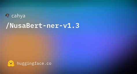Cahyanusabert Ner V13 · Hugging Face