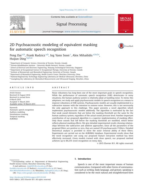 pdf 2d psychoacoustic modeling of equivalent masking for automatic