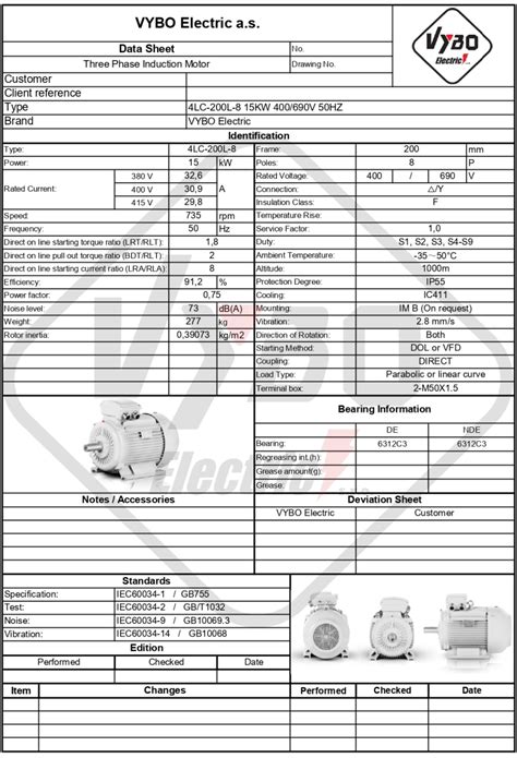 Datenblatt Elektromotor 4lc200l 8 15kw 400v 690v Ie4 Vyboelectric De