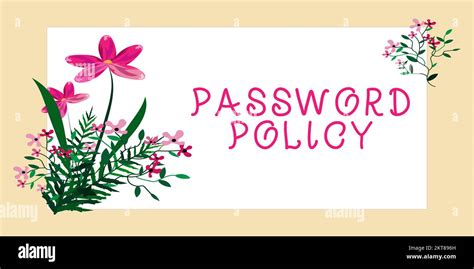 Text Caption Presenting Password Policy Internet Concept First Line Of Protection Against Any