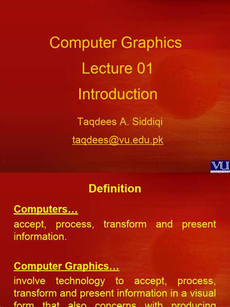 Lecture 01 Pdf Computer Graphics 3 D Computer Graphics