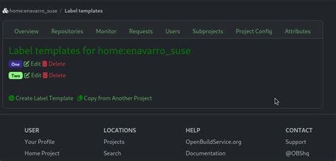 Improving Labels To Foster Collaboration Open Build Service