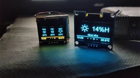 Oled Display Esp Weather Station Youtube