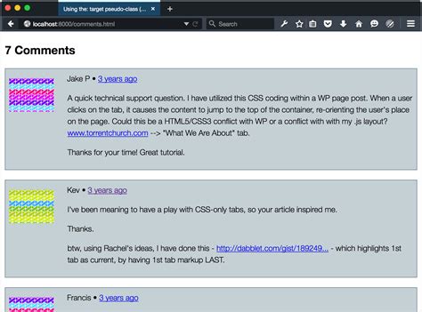 Css Pseudo Classes Not And Target — Sitepoint