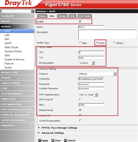 Draytek Kiwi Internet
