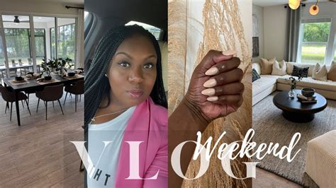 vlog touring model homes for decor inspo large shein haul new nails
