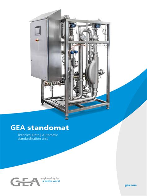 Gea Standomat Automatic Standardization Unit Tcm25 67307 Download Free Pdf Milk Gea Standomat Automatic Standardization Unit Tcm25 67307 Download Free Pdf Milk