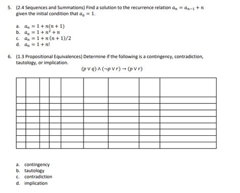 Solved 5 24 Sequences And Summations Find A Solution To