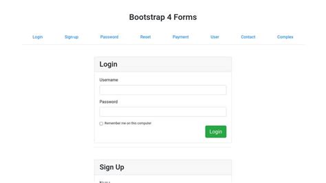 Bootstrap 4 Forms