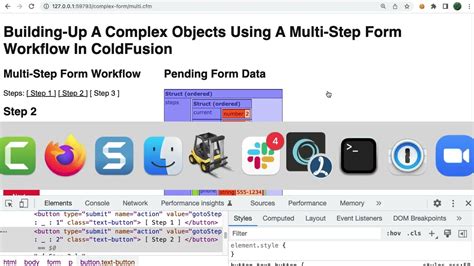 Building Up A Complex Objects Using A Multi Step Form Workflow In