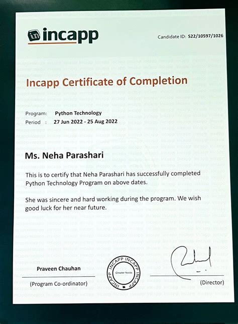 Neha Parashari On Linkedin Python Certification Technology