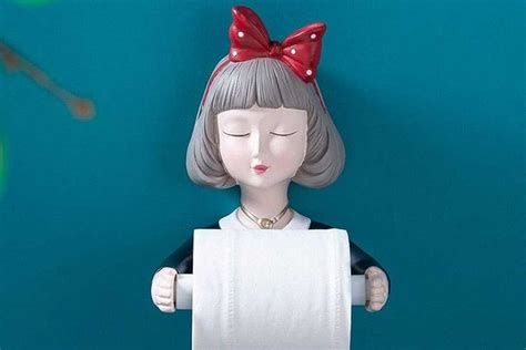 شیک ترین مدل های جا دستمال کاغذی عروسکی سرویس بهداشتی