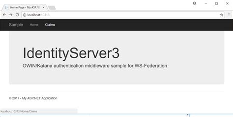 Identityserver3 Ws Federation Example Client And Server Stack Overflow