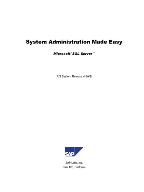 sap system administration made easy download free pdf backup
