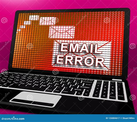 Email Fail Error Send Trouble D Rendering Stock Image CartoonDealer Com