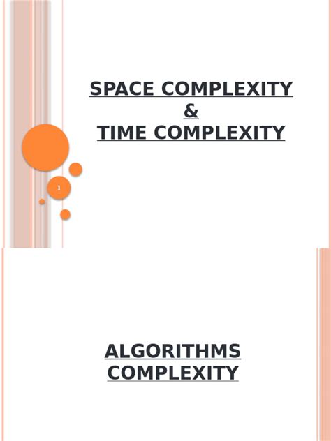 complexity pdf