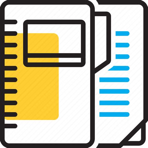 File Notebook Dossier Directory Repository Archives Binders Icon Download On Iconfinder