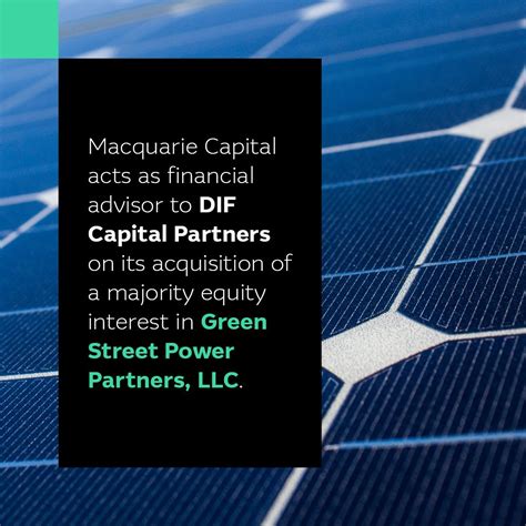 Ankit Vanjara On Linkedin Macquarie Capital Advises Dif Capital