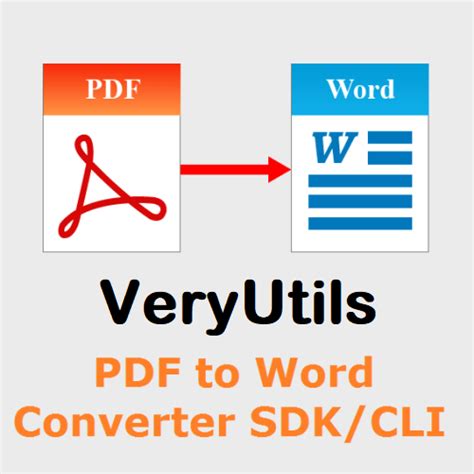 veryutils pdf to word converter sdk cli for developers royalty free