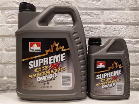 Petro-Canada Supreme C3-X Synthetic 5W-40 (API SN/CF, ACEA C3, MB 229. ...