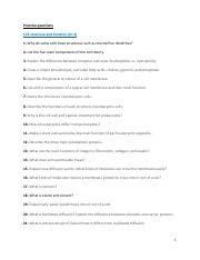 Cell Structure And Function Practice Questions Pdf Practice Questions Cell Structure And