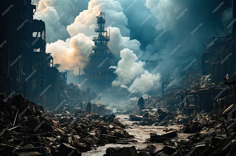 Premium Ai Image Plant Transforms Trash Into Electricity Through Complex Assemblies Generative Ia