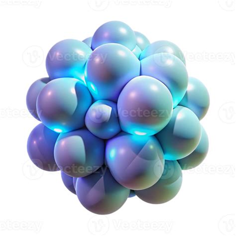 Vibrant Abstract A Cluster Of Amorphous Blobs Morphing And Merging Into Each Other Illuminated