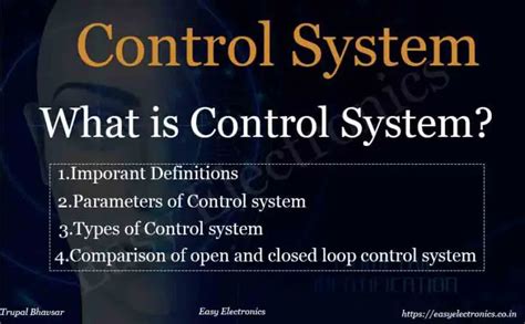 What Is Control Systems Types Of Control Systems In Instrumentation EASY ELECTRONICS