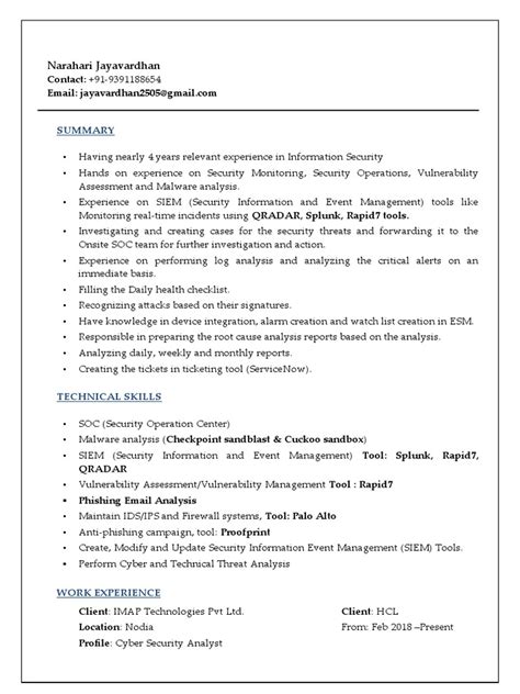 Naukri Naraharijayavardhan 6y 0m Pdf Security Computer Security