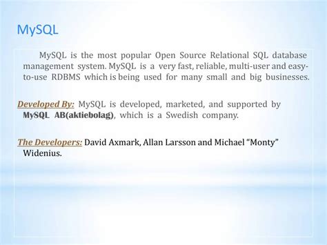 mysql database administration a beginner s guide powerpoint slides