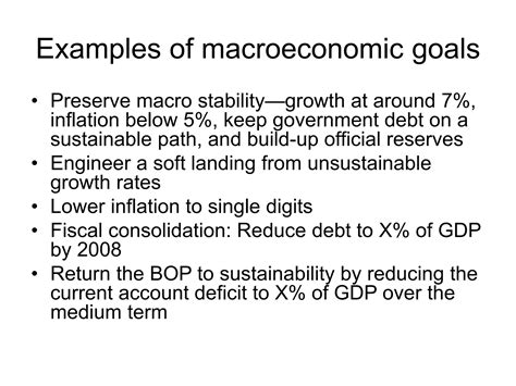 The Macroeconomic Framework Ppt Business Accounting And Finance