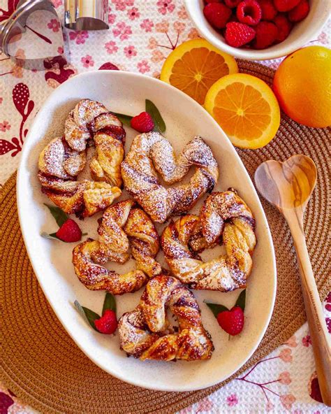 Super Simple Four Ingredient Raspberry Love Twists