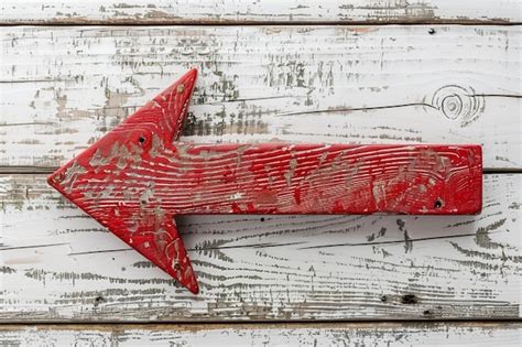 Red Pointy Arrow And Copy Space Premium Ai Generated Image