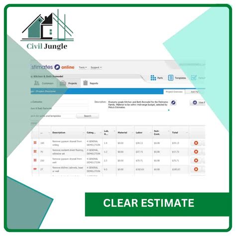 Civil Engineering Estimation Software Cost Estimation Software In