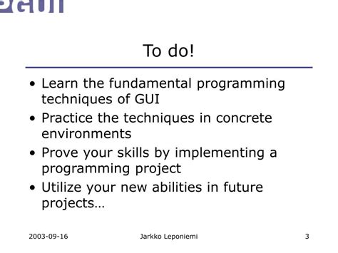 Ppt Programming Graphical User Interfaces Powerpoint Presentation