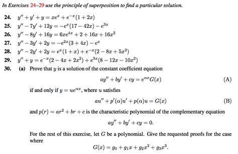 solved in exercises 24 29 use the principle of superposition