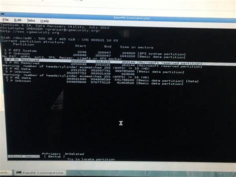advice support in recovering data using easyre really appreciated