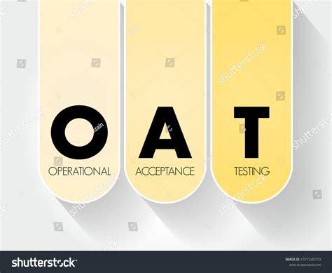 oat operational acceptance testing acronym business stock vector royalty free 1727240710