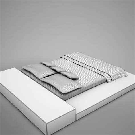 Постель 3D Модель $5 - .3ds .obj .max - Free3D