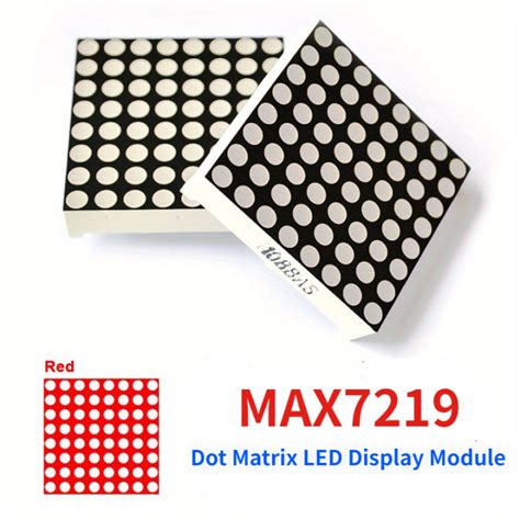 1pc Max7219 88 Dot Matrix Led Display Module 3mm 1088as Common