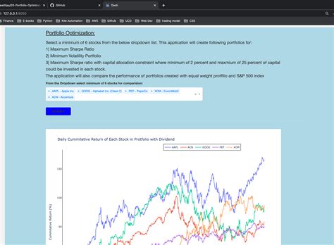 Github Sathjay Portfolio Optimization Create Portfolio That Generates Maximum Sharpe