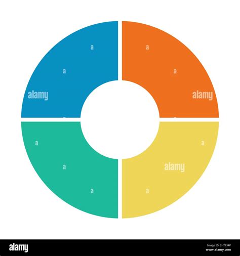 Infographic Pie Chart Cycle Presentation Diagram 4 Section Vector