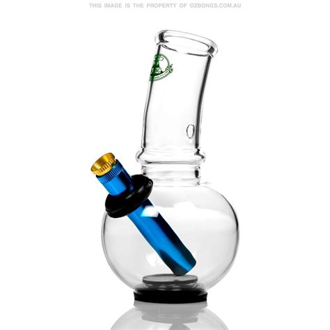 420 Silver Leaf Small Glass Bong [5 5″ 14cm]