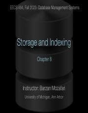 Database Management Systems: Storage and Indexing - Improve | Course Hero