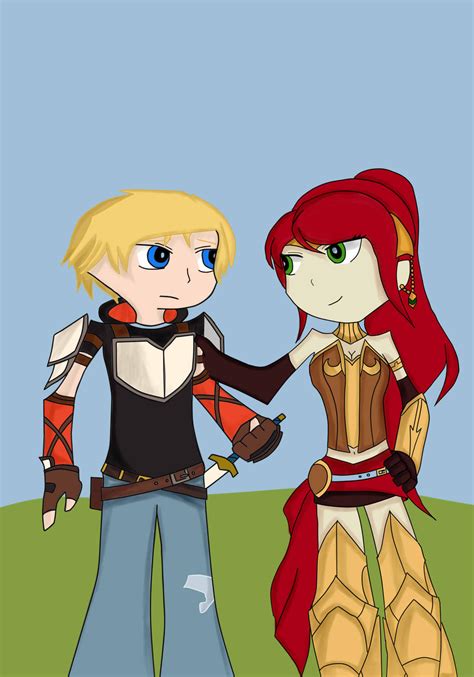 Rwby Jaune Arc And Pyrrha Nikos Psg Style By Dgsilv R On Deviantart